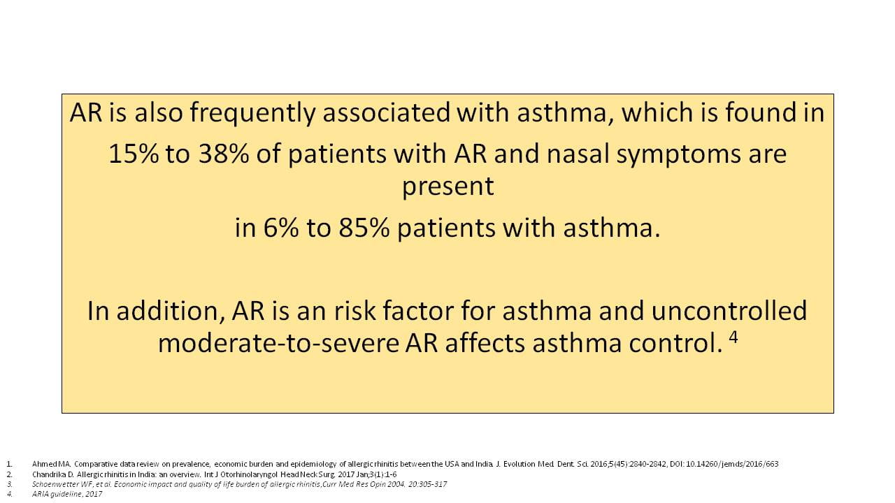 The Association Between Asthma And Allergic Rhinitis Current Perspective