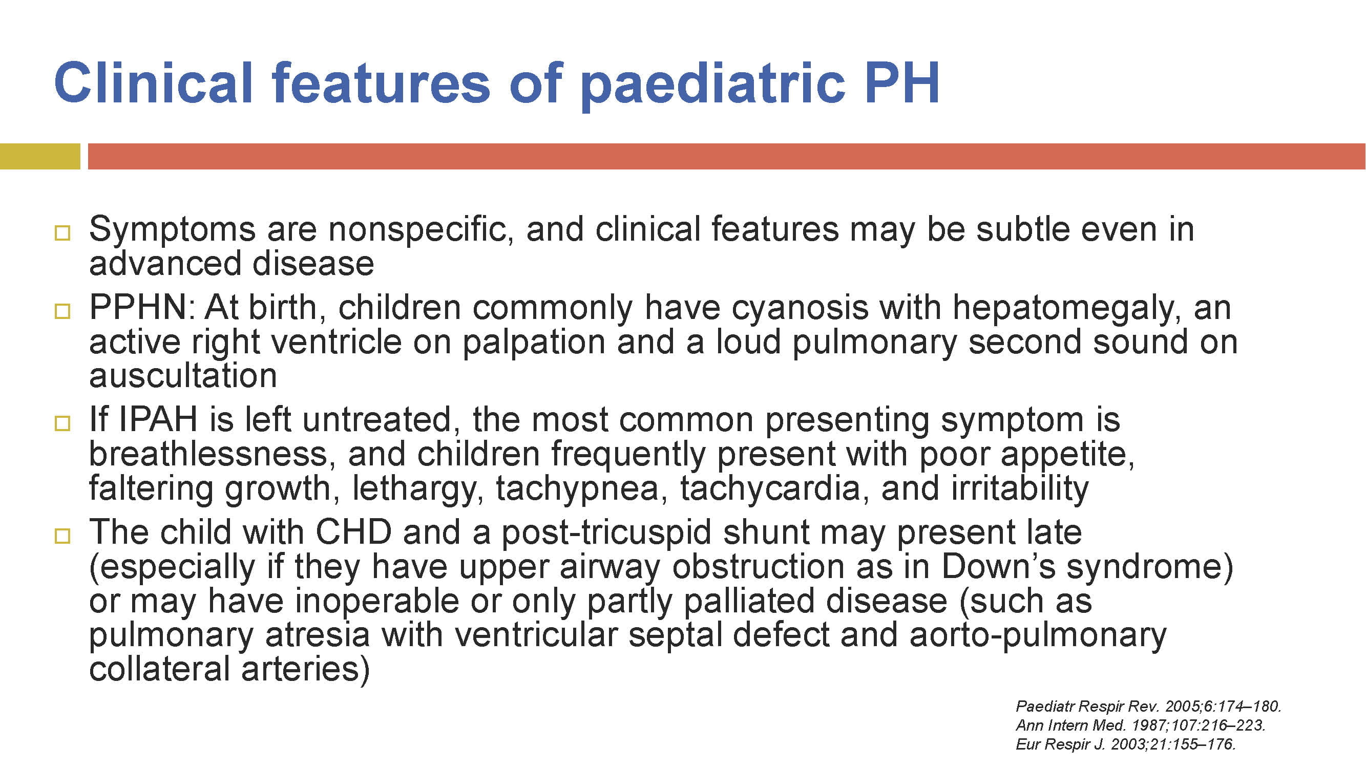 Pediatric Pulmonary Hypertension