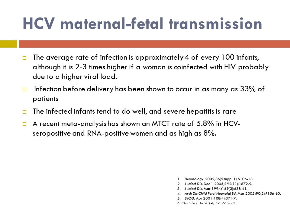 Hepatitis C In Pregnancy